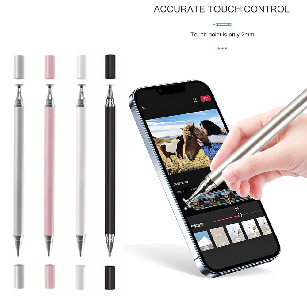 Blarkrus Black Dual-Use Double-Head Capacitive Stylus Mobile Phone Pen ...