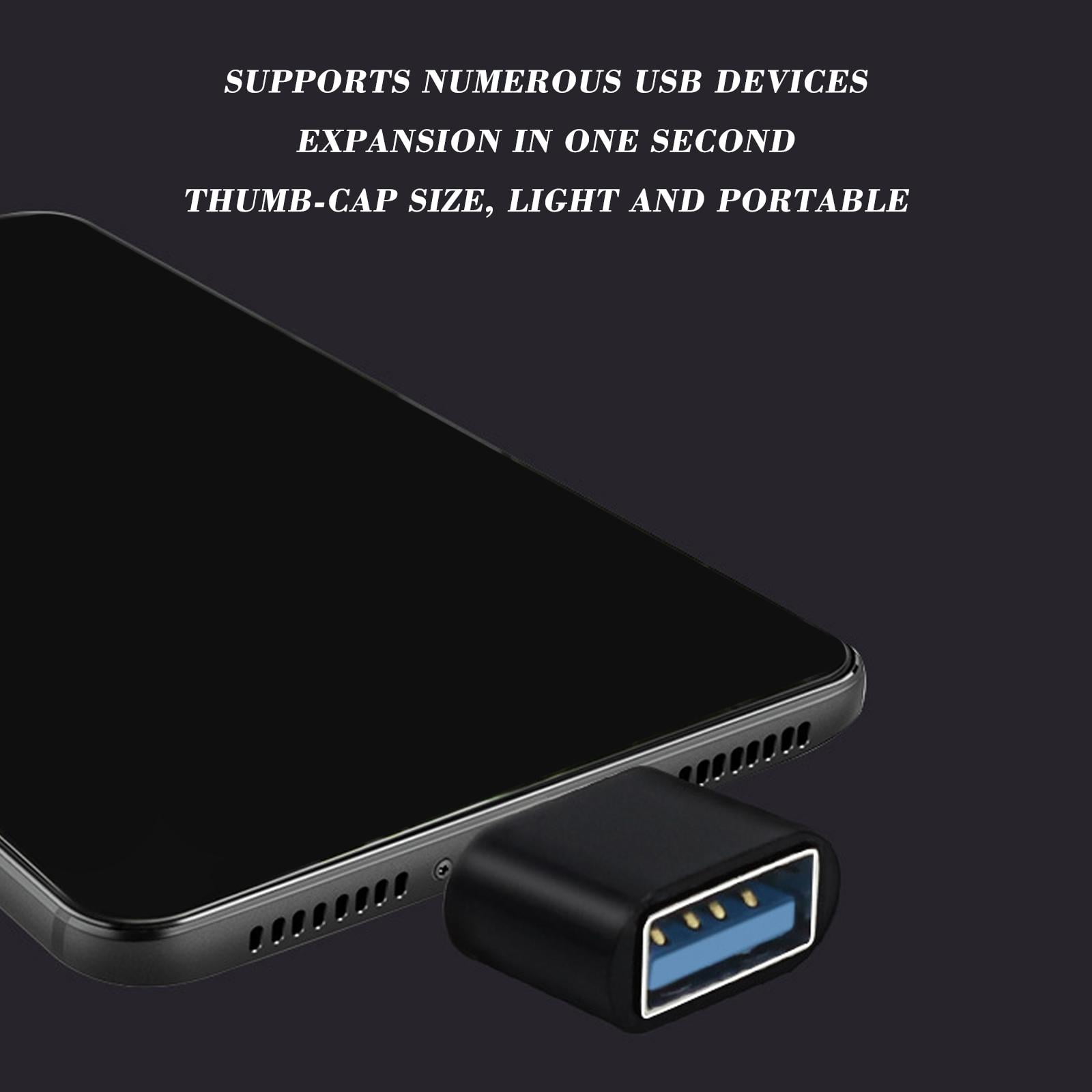 Blarkrus Black Upgraded Version Type-C Otg Adapter To Usb Female ...