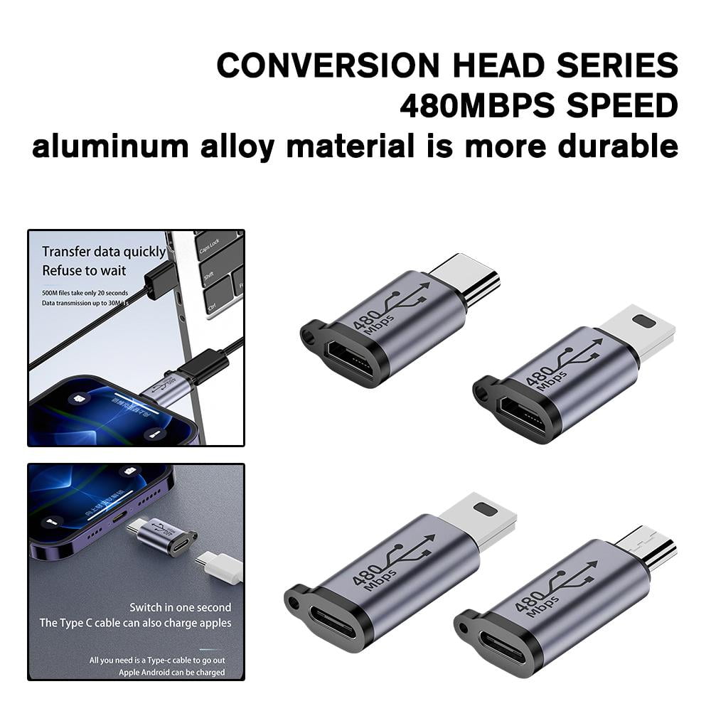 Blarkrus C Female To V3 Male V8 Micro Female Type-C Male To Female ...