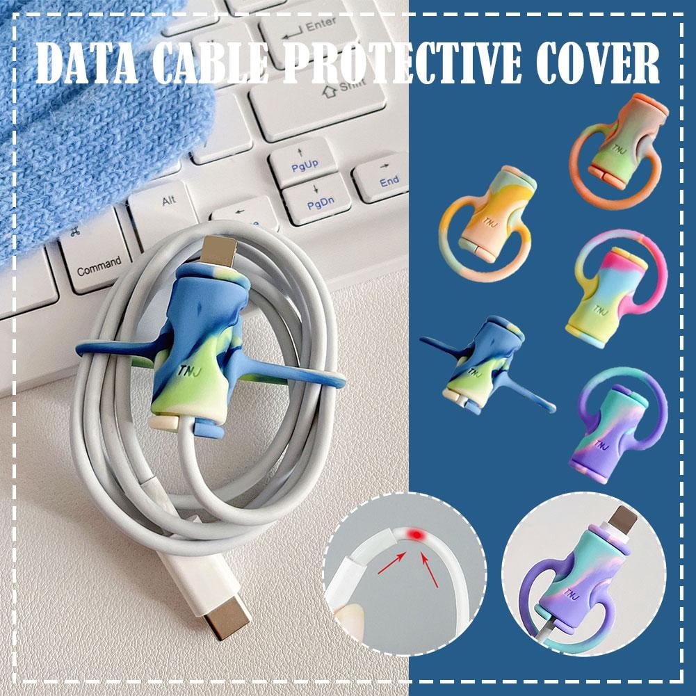 Blarkrus Camouflage Blue-Green Smile New Data Cable Protective Cover ...