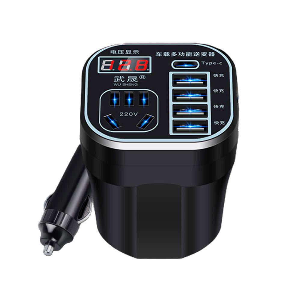 Blarkrus Car Inverter Power Socket Intelligent Charging Inverter to 12V ...