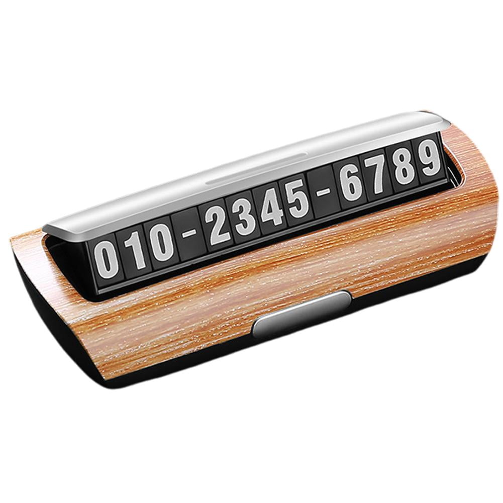 Blarkrus Car Phone Number Recorder, Temporary Parking Number Plate for ...