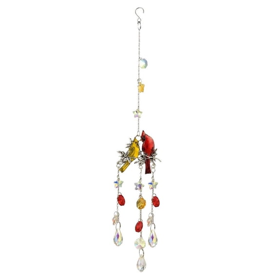 Blarkrus Cardinal Sun Catcher 1, Crystal Hanging Ornament with Stained ...