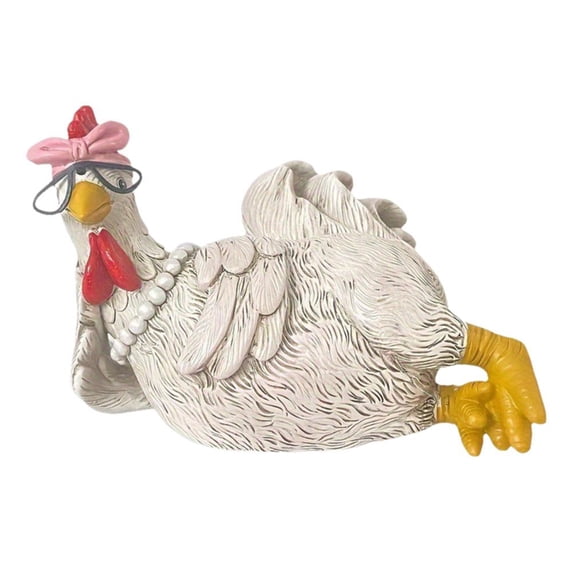 Blarkrus Chicken Statue Resin Synthetic, Adds Detail to Decorations and ...
