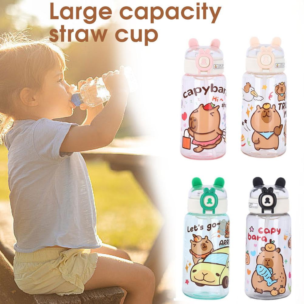 Blarkrus Children Drinking Straw Cup Plastic Water Bottle Cup with Lid ...