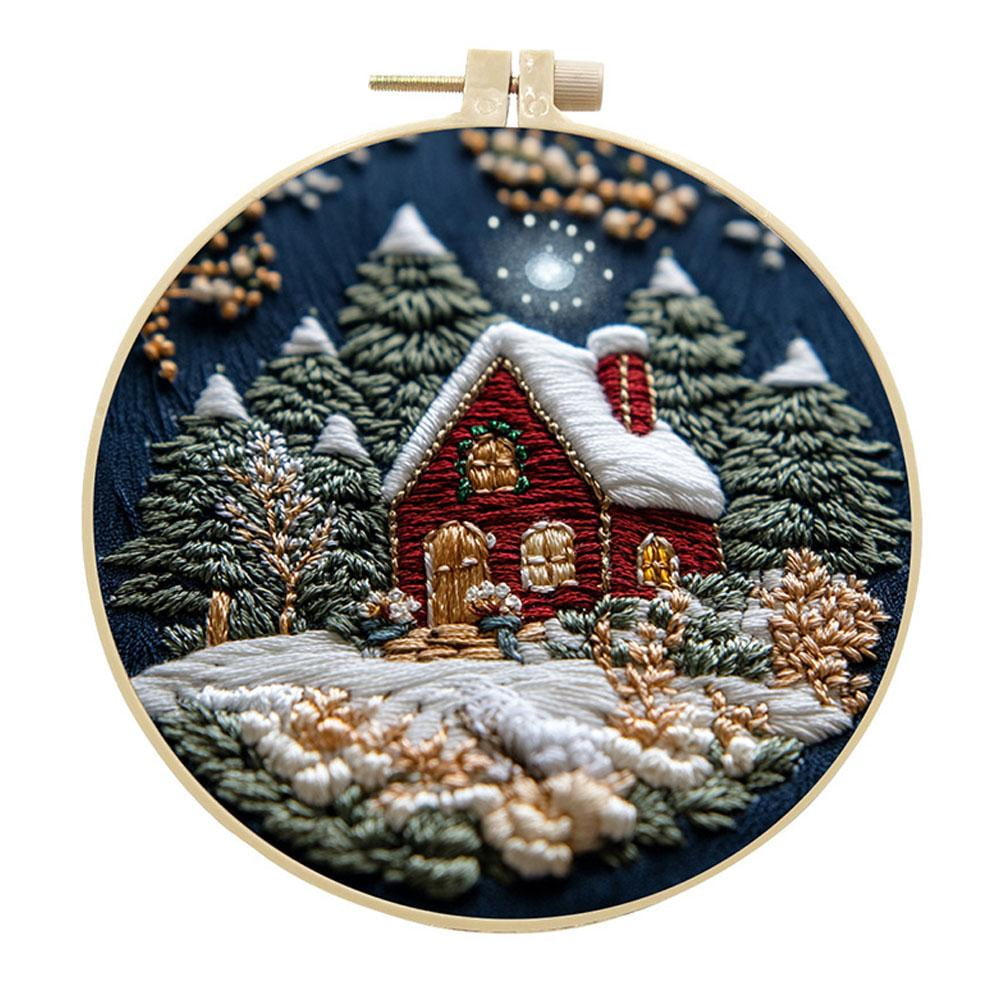 Blarkrus Christmas Embroidery Kit with Patterns and Instructions ...