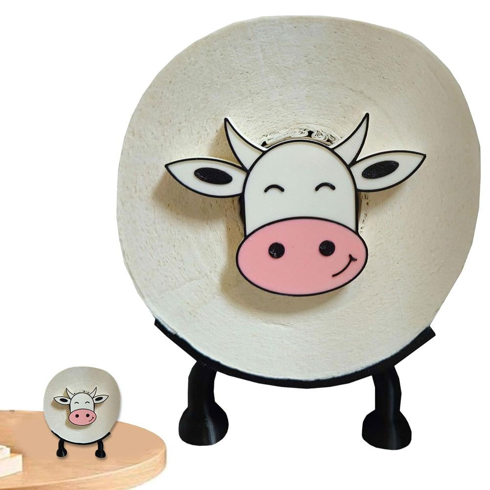 Blarkrus Cow Toilet Roll Holder,2PCS Fny Toilet Paper Roll Holder for ...