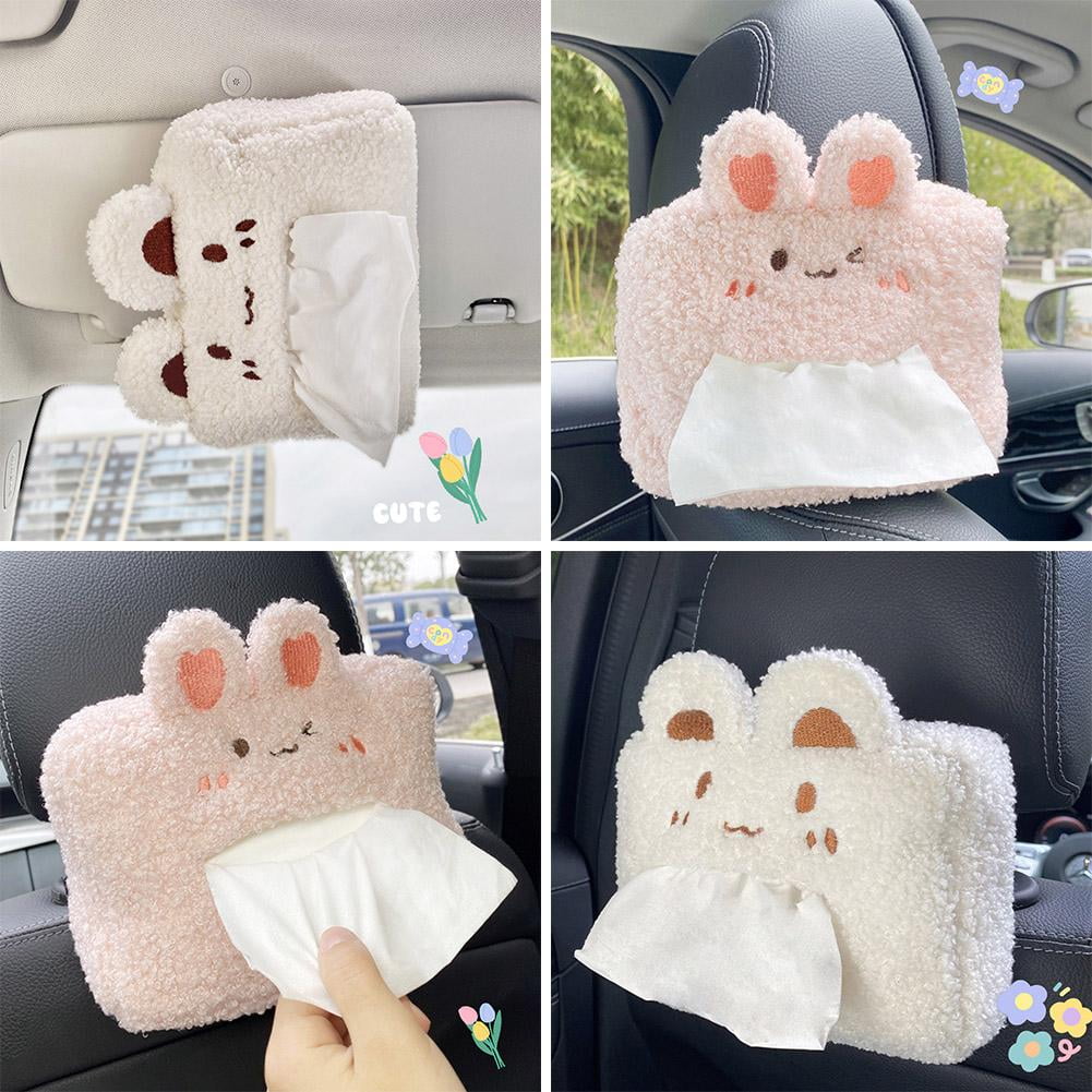 Blarkrus Cream Bear-Tissue Box Car Tissue Box High-End Cute Bear Rabbit ...