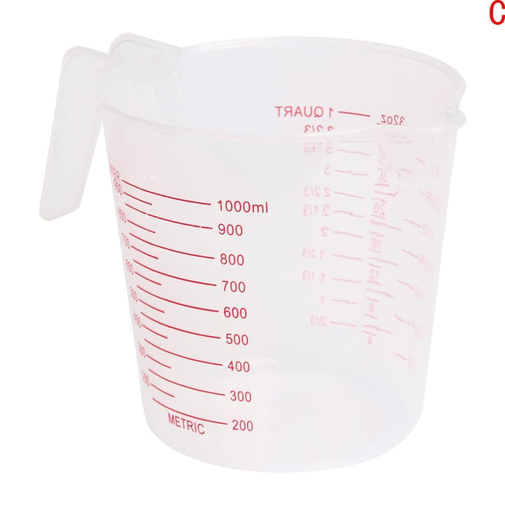 Blarkrus Creative Clear Plastic Liquid Measuring Scale Cup Jug Q1C3 ...