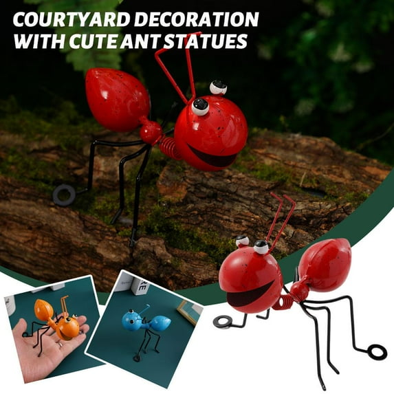 Blarkrus Cute Ant Statue Garden Decor Figure Stand Ant Outdoor ...