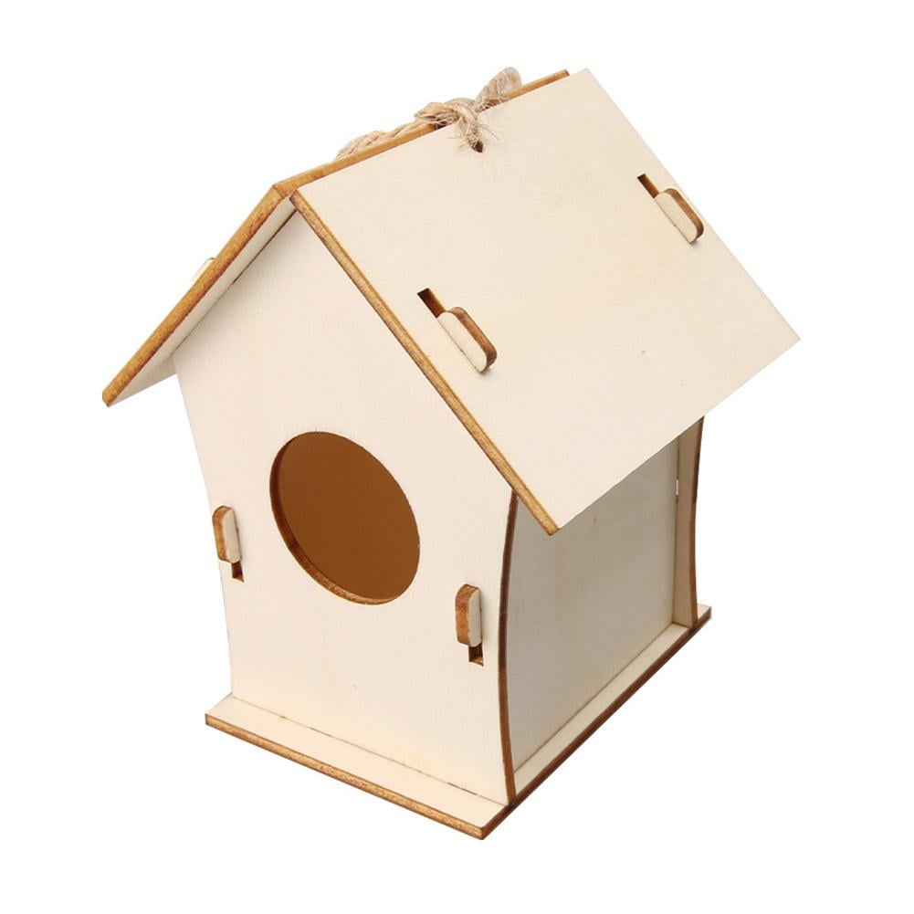 Blarkrus DIY Wooden Bird Houses, Unfinished Wood Birdhouse Kits ...