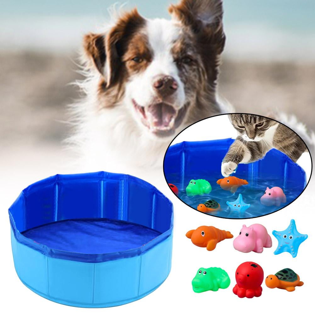 Blarkrus Dog Pool, Foldable Pet Pool, Small Portable PVC Dog Swimming ...