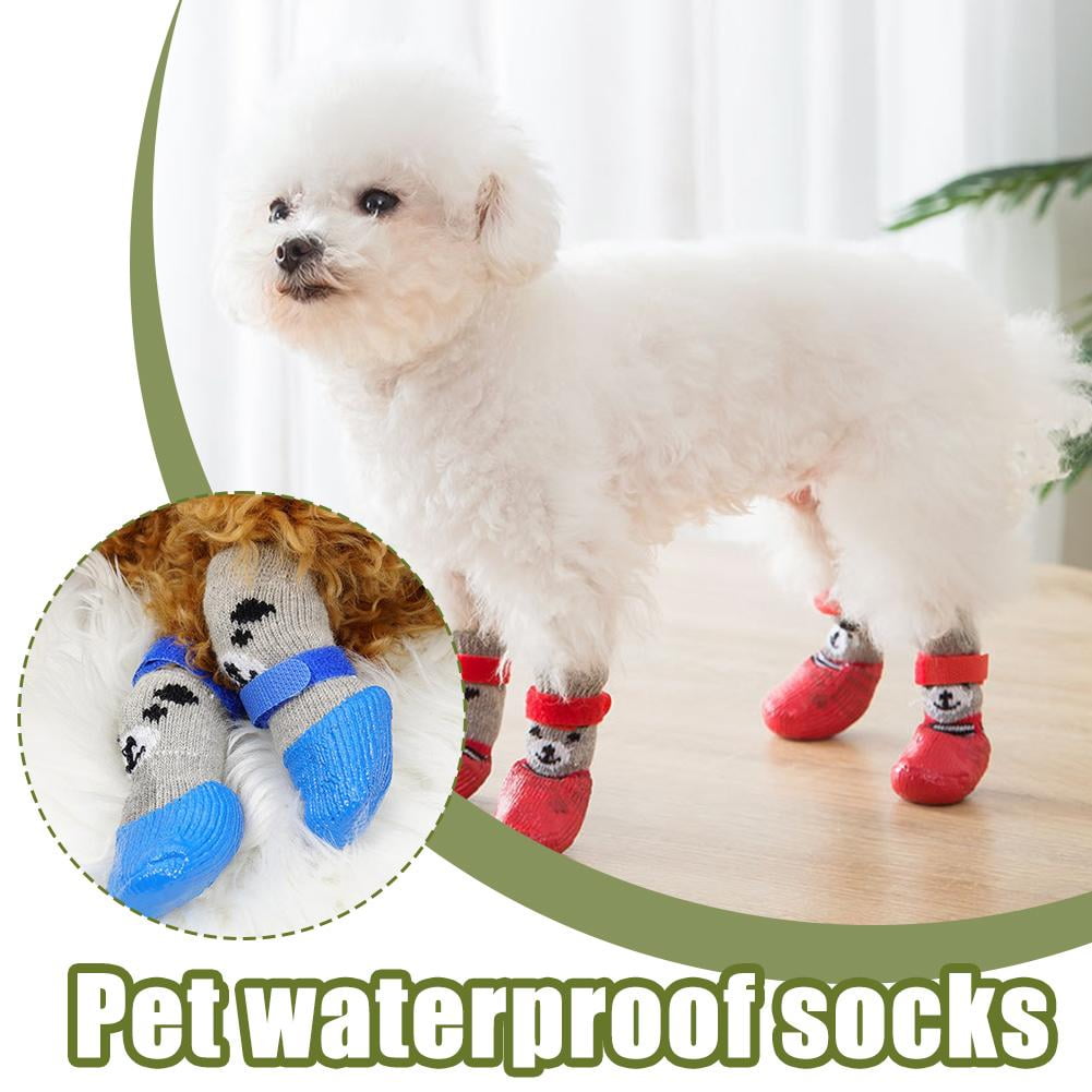 Blarkrus Dog Sile Rain Boots Pet Waterproof Sos Outdoor Anti Slip Wear ...