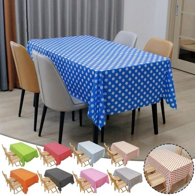Blarkrus Dot Disposable Rectangular Tablecloth PEVA Restaurant ... Blarkrus Dot Disposable Rectangular Tablecloth PEVA Restaurant ...