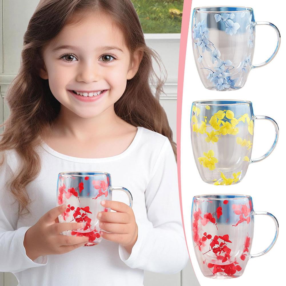 Blarkrus Dried er Glass Cup Double-layer Glass Retains Heat CS with ...