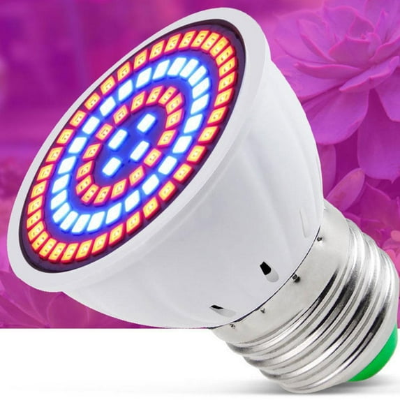 Blarkrus E27 48/80 Leds Plant Grow Lamp Led Full Spectrum Growth Bulbs ...