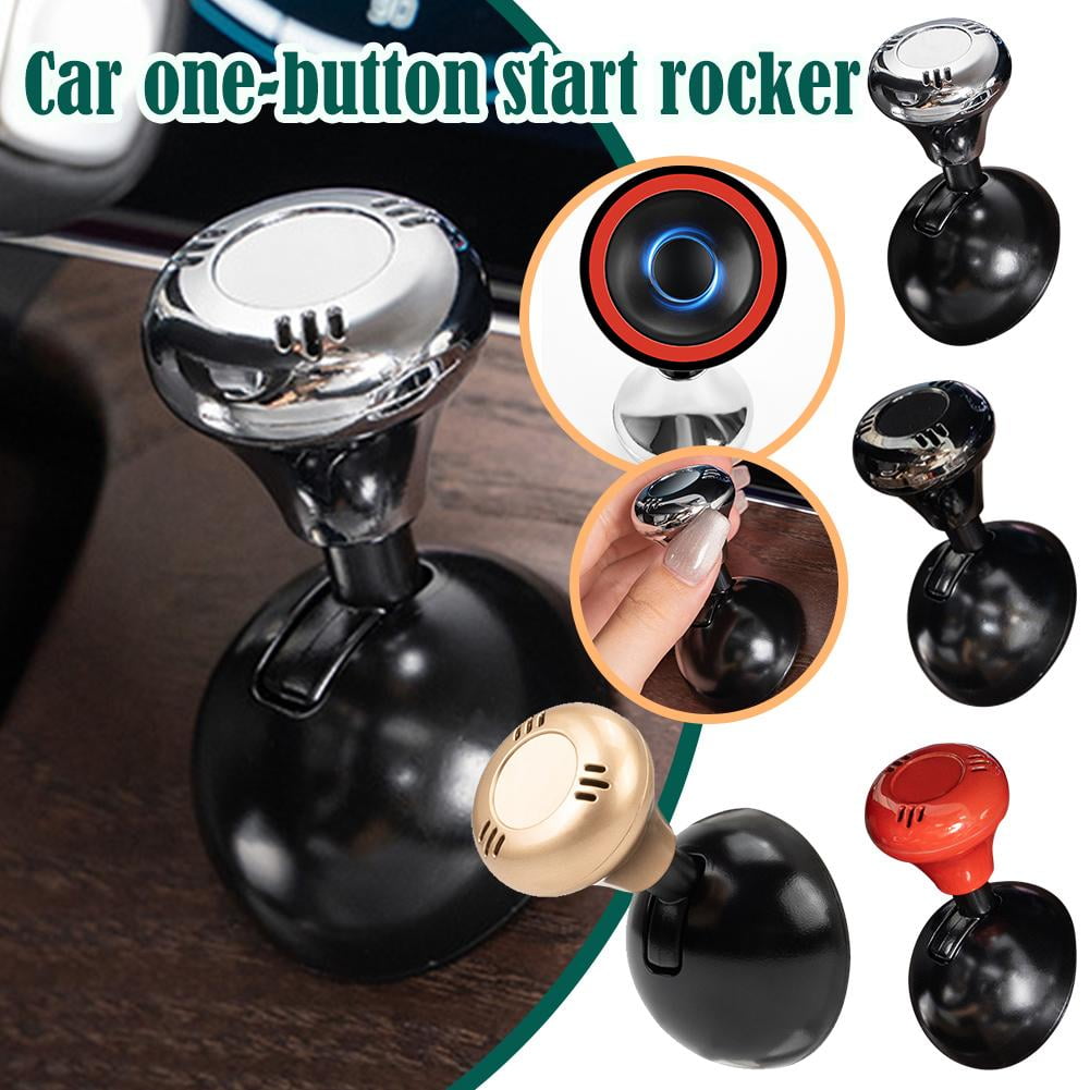 Blarkrus Elegant Black Car One-Button Start Rocker Small Red Head ...