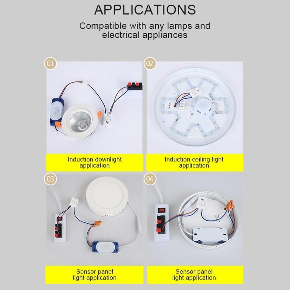 Blarkrus Elegant White Factory Spot Led Sound And Light Control Sensor ...