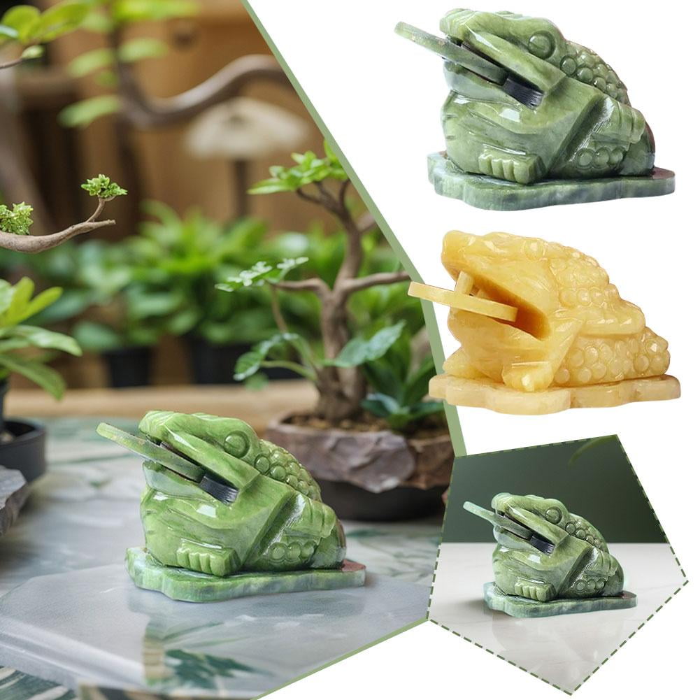 Blarkrus Feng Shui Dection Natural Carved Jade, 3-legged P5e8 Ingots ...