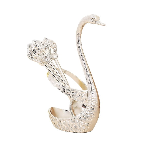 Blarkrus Gold Alloy Swan Fruit Forks, Elegant Swan Design with Luxury ...