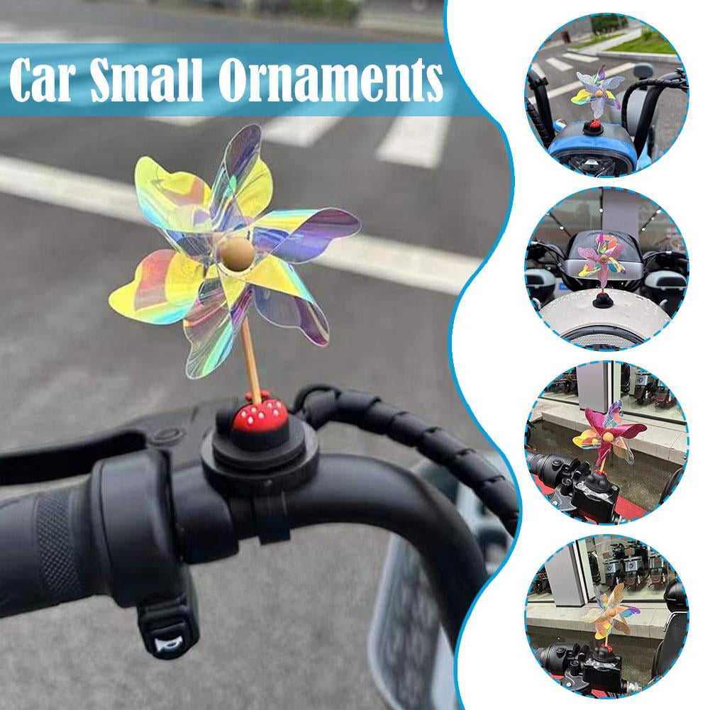 Blarkrus Gold Color Windmill Wind Blowing Turnable Electric Battery Car ...
