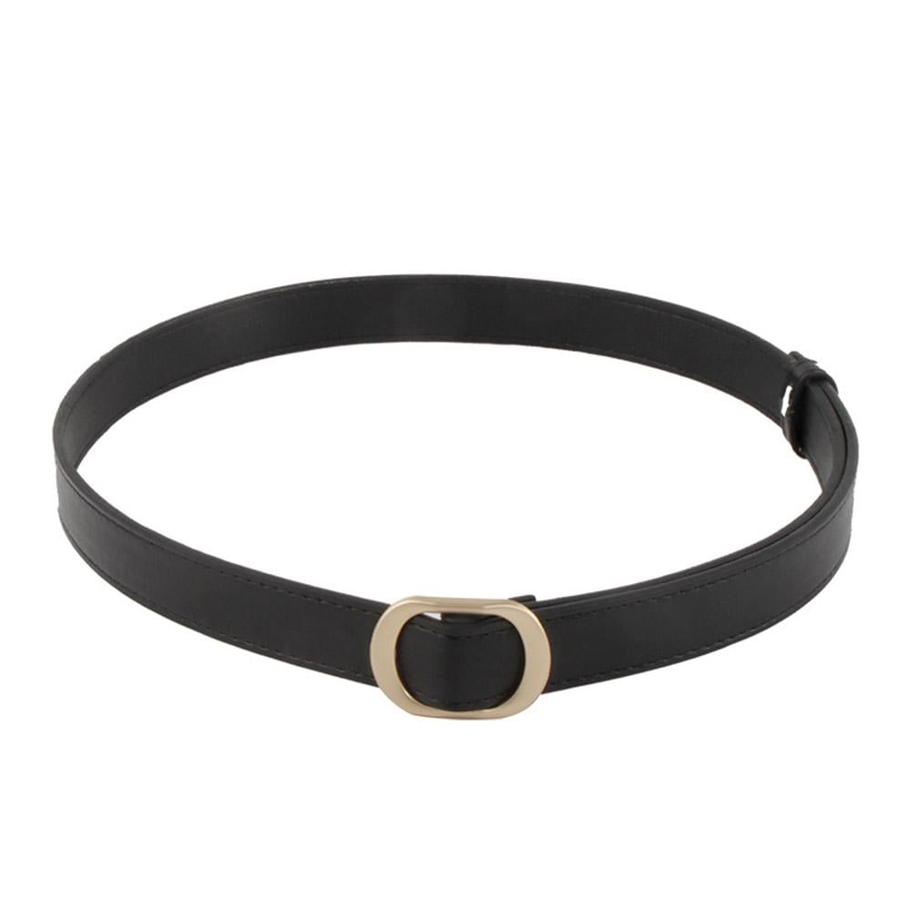 Blarkrus Golden Button Belt with Holes for Pairing with Jeans Or Dres ...