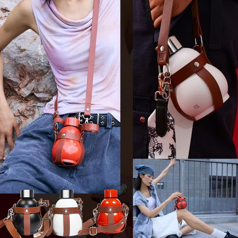 Blarkrus Gourd Water Bottle Insulated g Retro Style Gourd Sports Water ...