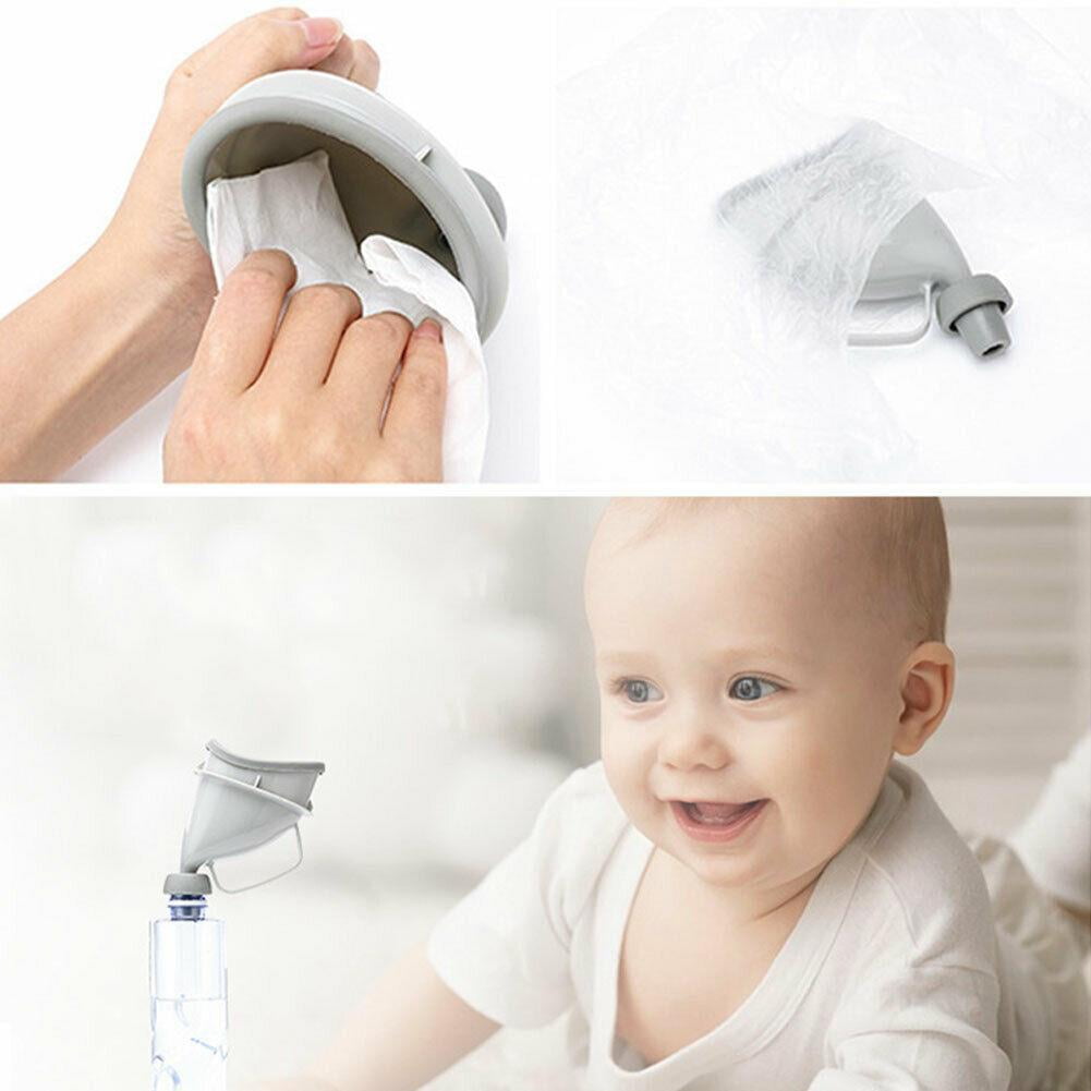 Blarkrus Gray And White Car-Mounted Unisex Women'S Portable Urinal For ...