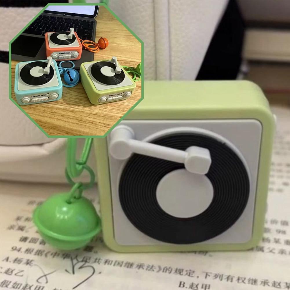 Blarkrus Green Record Player Recording Keychain Phonograph Mini Cute ...