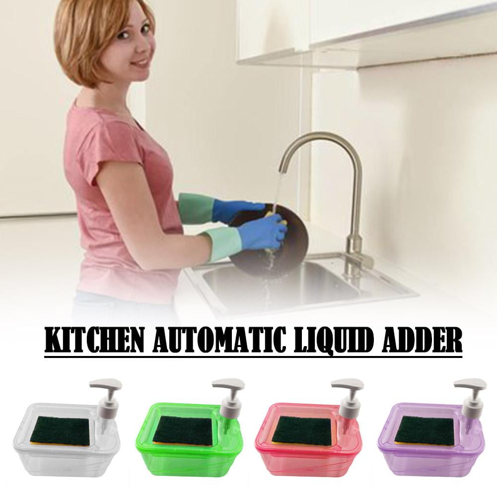 Blarkrus Hand Soap Dispenser 2-in-1 Liquid Soap Dispenser, Kitchen ...