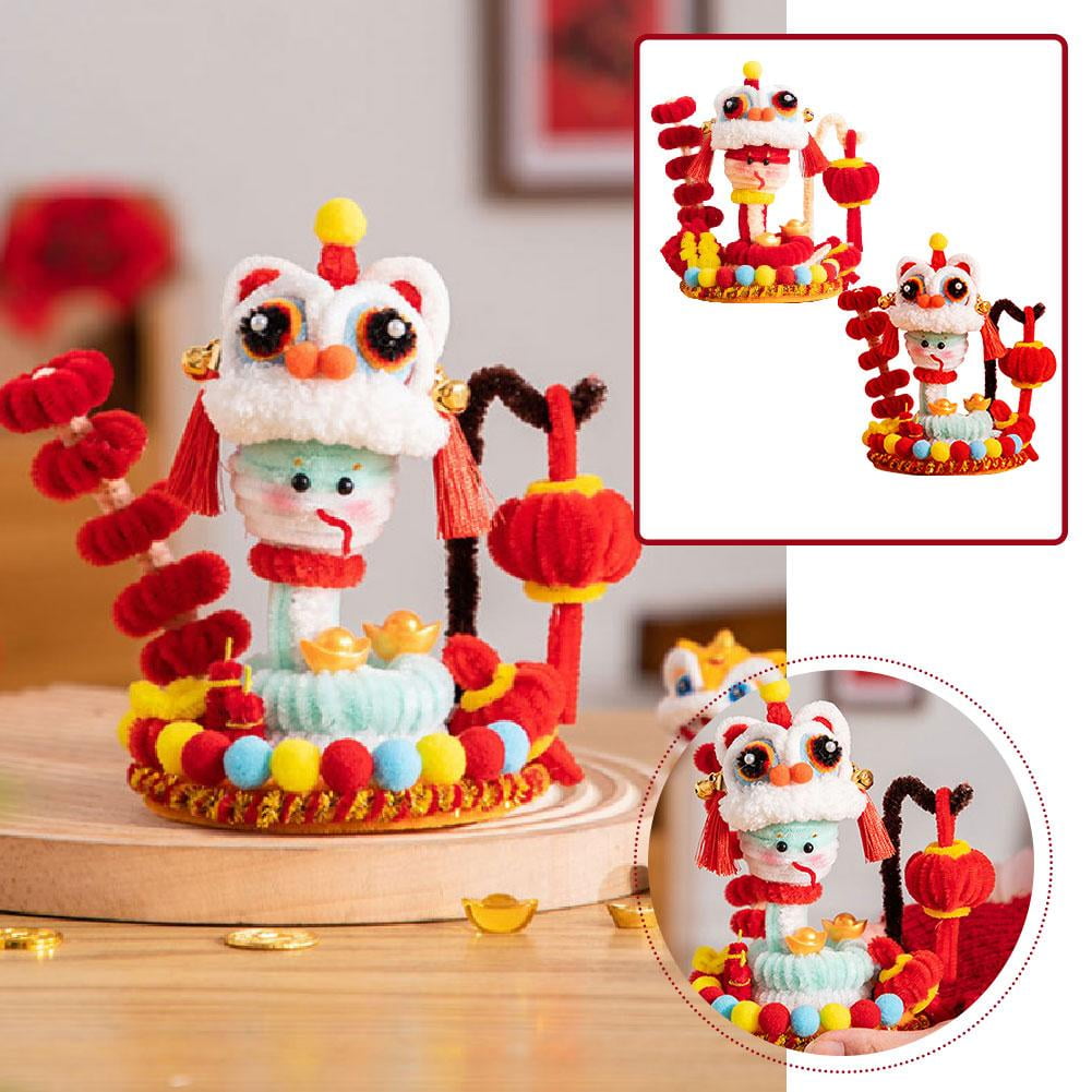 Blarkrus Kids DIY Lion Dance Toy Bling Twist Wire Handmade P - Walmart.com