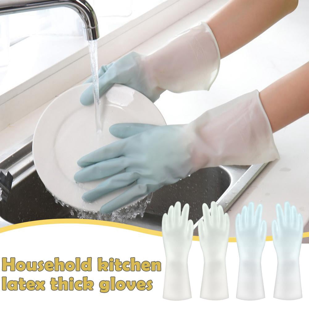 Blarkrus Kitchen Gloves Waterproof Dishwashing Gloves Rubber hot Gloves ...