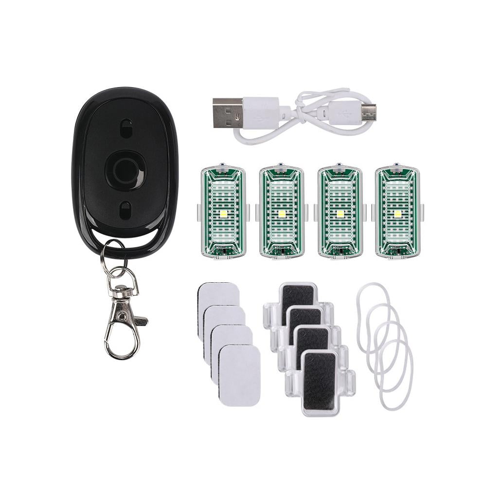 Blarkrus LED Strobe Light Wireless Remote Control For Car Bike ...