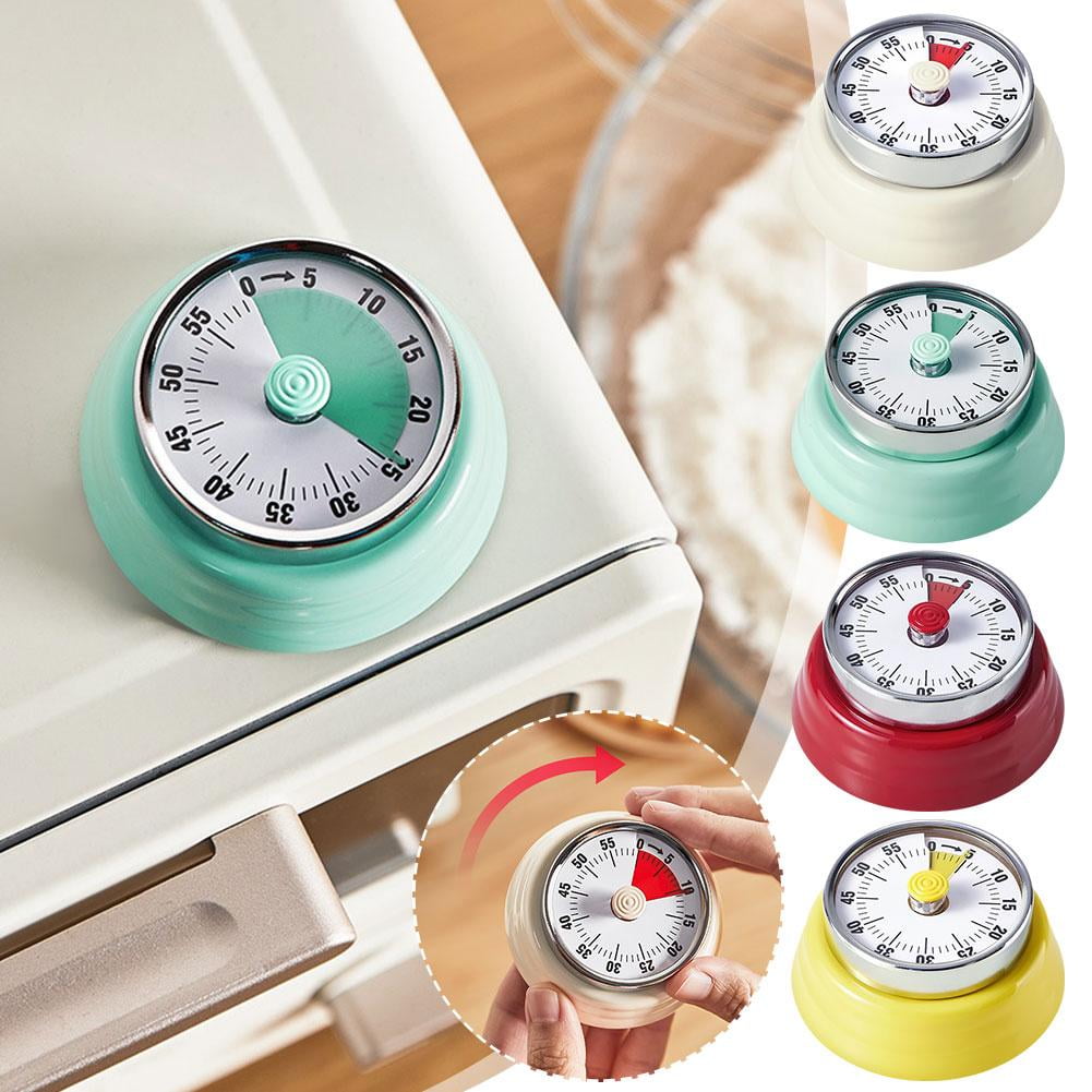 Blarkrus Magnetic Retro 60 Mite Kitchen Timer, Magnetic Mechanical ...