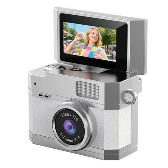 Blarkrus Mini Digital Camera 2.26 Oz Vintage Point, Flip Screen Retro ...