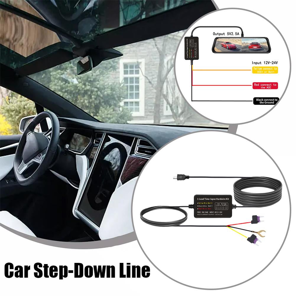 Blarkrus Mini Direct Supply Car Step-Down Line Three-Core Acc Time ...