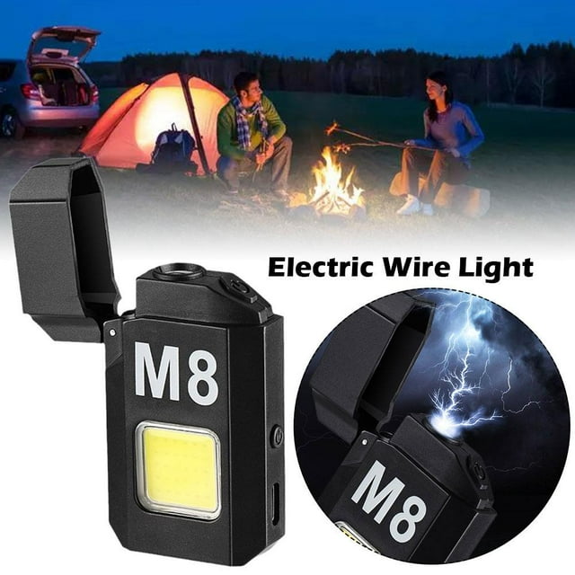 Blarkrus Mini Flashlight LED Light Type C Rechargeable Pulse Flameless ...