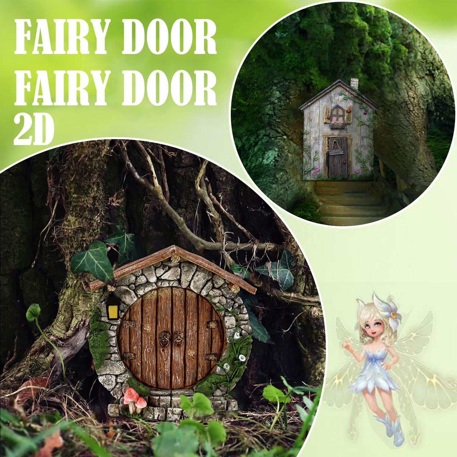 Blarkrus Miniature Fairy Door Hobbit Pixie Elf Tr Garden Gnome ; Decor : Ornament - Walmart.com