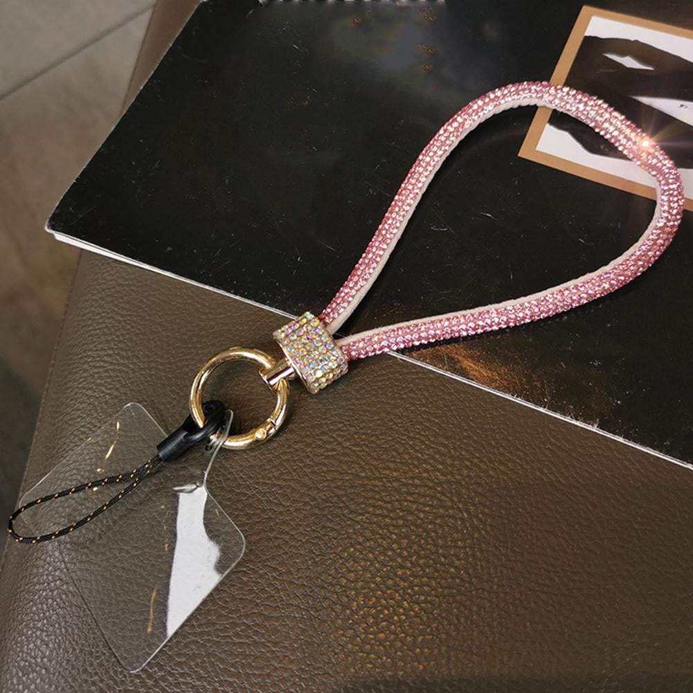 Blarkrus Mobile one Lanyard Wrist Chain Luxury Rhinestone Hanging Chain ...
