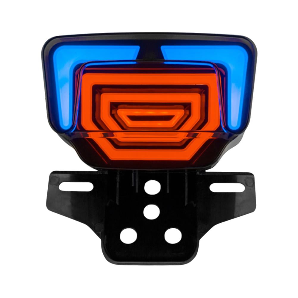 Blarkrus Motorcycle LED Tail Lamp Signal Lights Dynamic Flash Rear ...