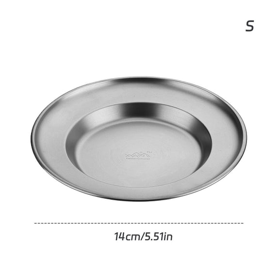 Blarkrus Outdoor Dinner Plate 5.51 in Deep, Titanium Coated Non-Spill ...