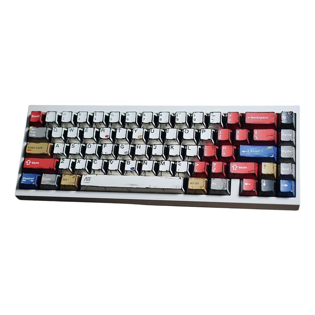 Blarkrus PBT Comic Style Keycaps Set 141 Keys Keycaps Mechanical ...