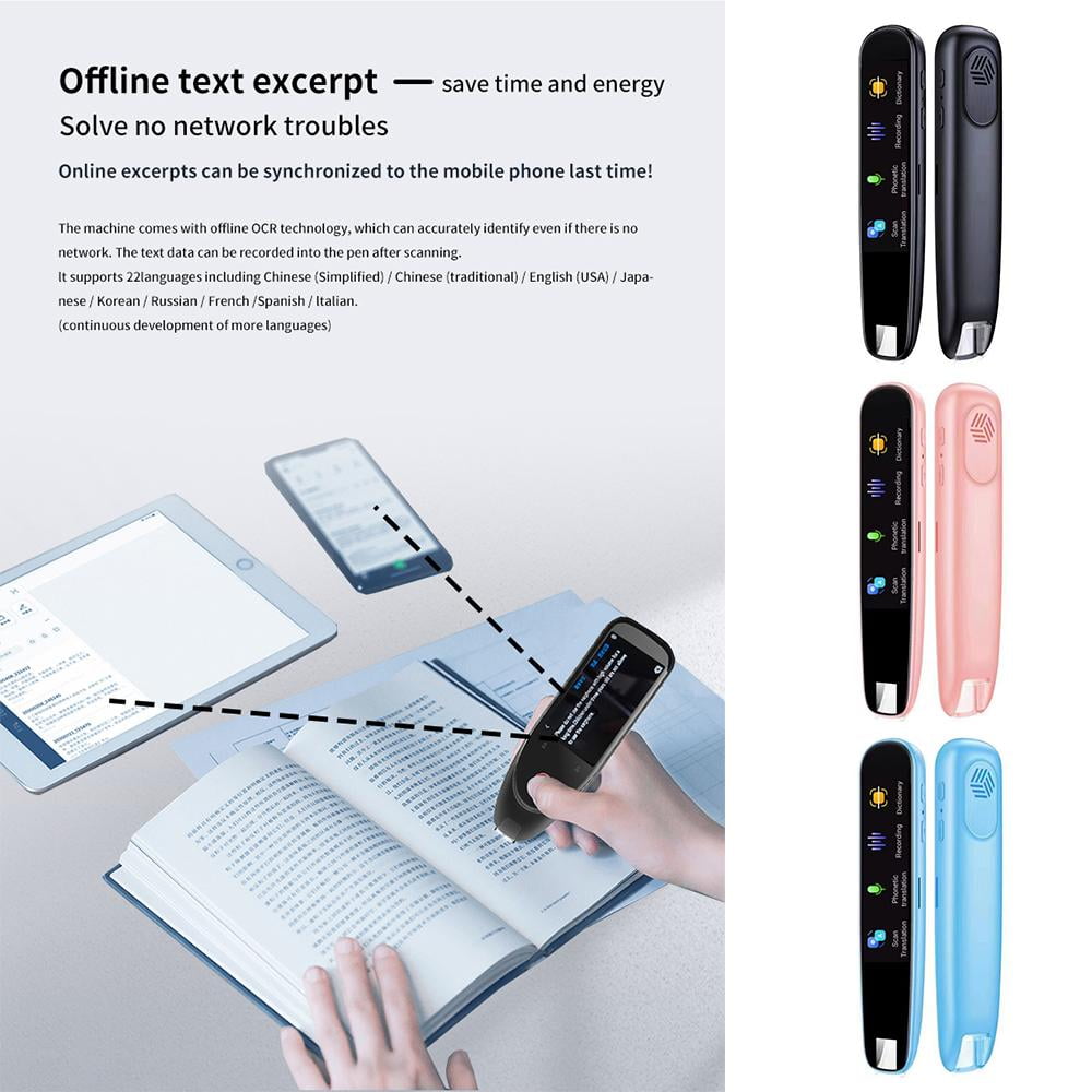 Blarkrus Pink Offline Translation Pen Dictionary Pen Student English ...