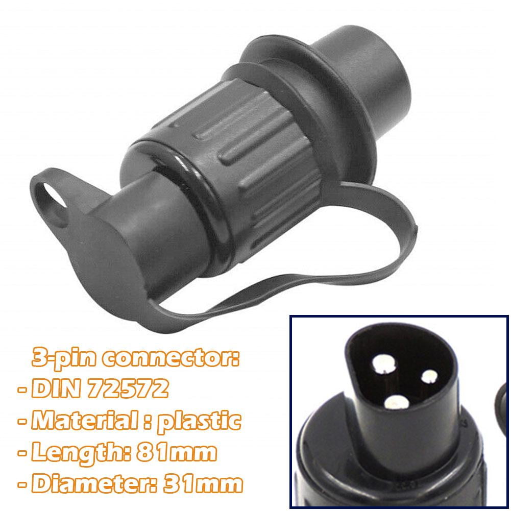 Blarkrus Plug + Socket European Car 3-Hole Plug Trailer Adapter Truck ...