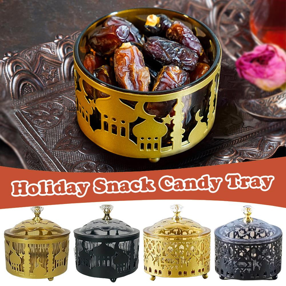 Blarkrus Ramadan Can Jar - Ramadan Trays Eid barak Plates with Lid ...