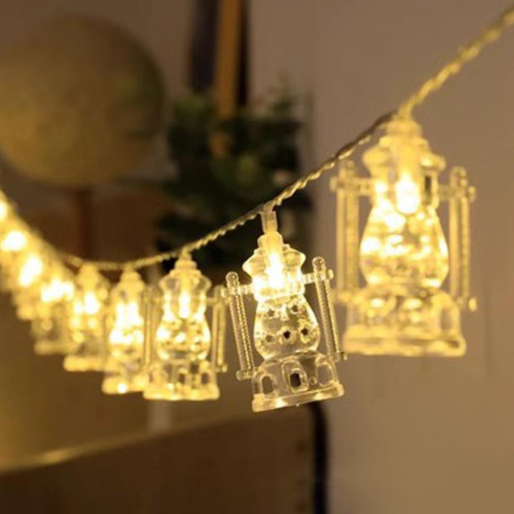 Blarkrus Ramadan Star Moon Fairy LED String Lights Eid barak Gift Islam sli - Walmart.com