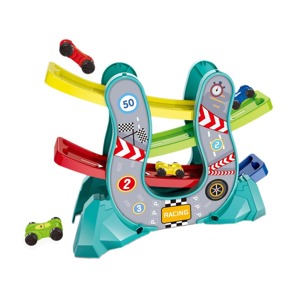 Blarkrus Ramp Racer with 4 Cars Ladder Sliding Slide Car Toys Baby ...