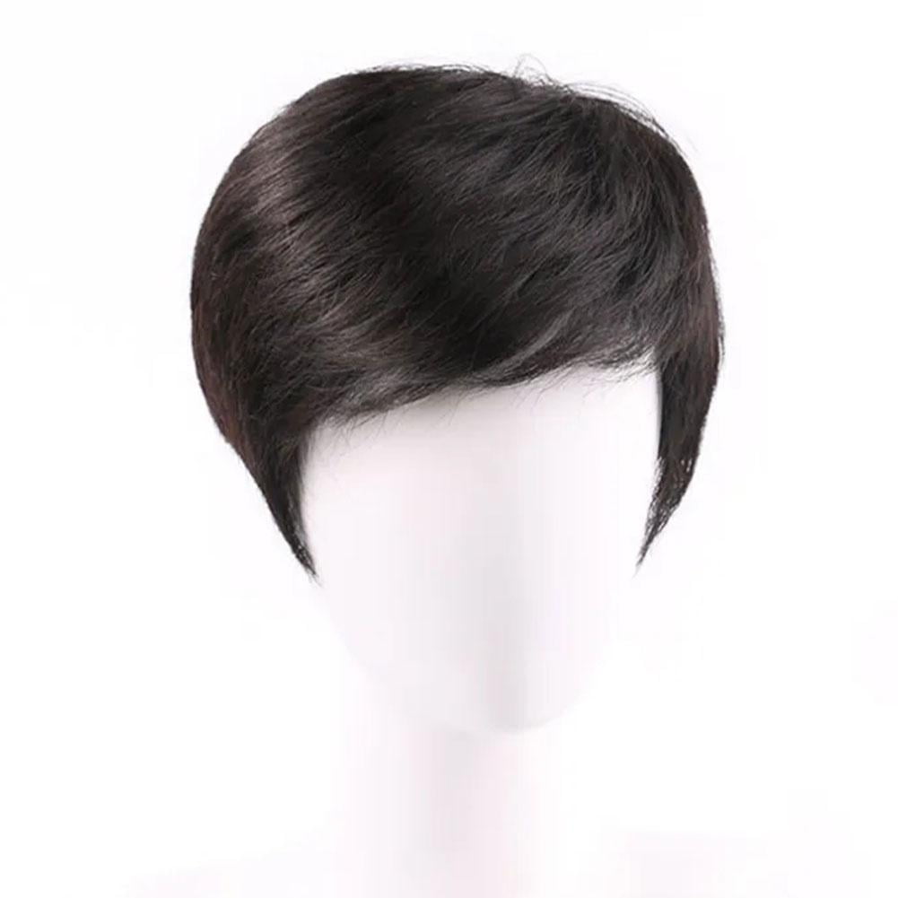 Blarkrus Restic Full Head Covering Wig For MiddleAged Mens Wig χи сο рξ ...