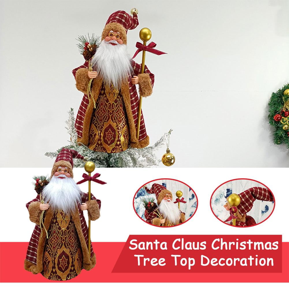 Blarkrus Santa Christmas Tr Topper, Christmas Tr Topper Santa Claus ...