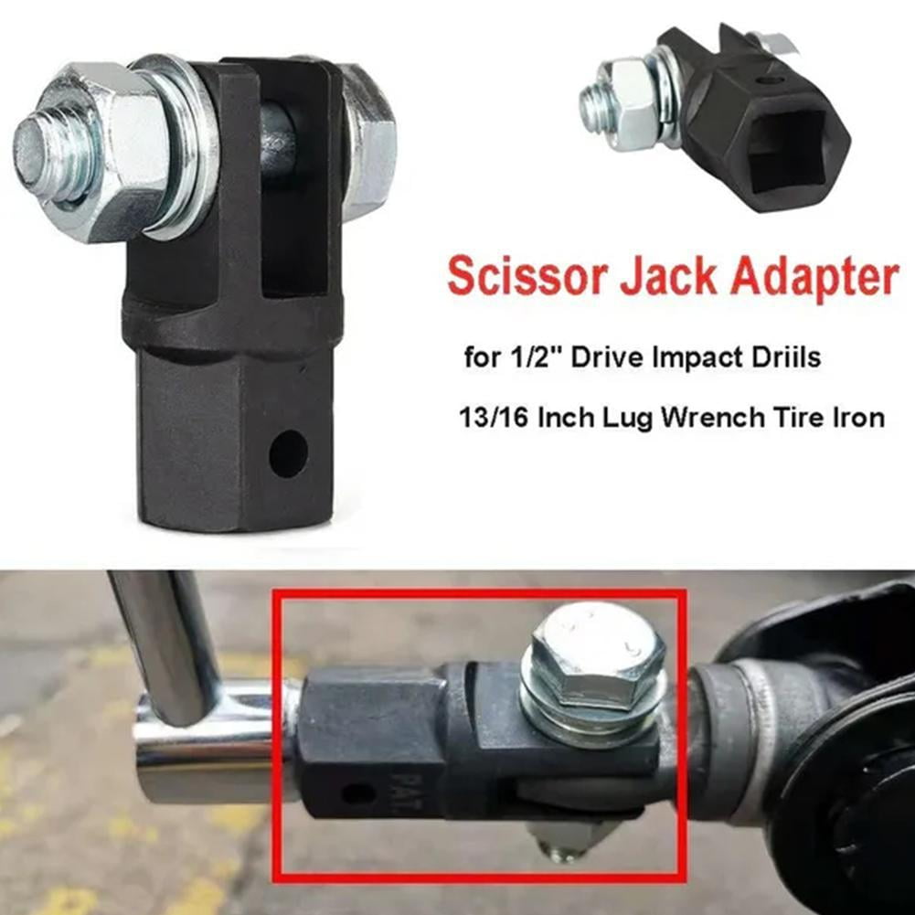 Blarkrus Scissor Jack Adapter With Hole 1/2" For 1/2" Drive Or Impact ...